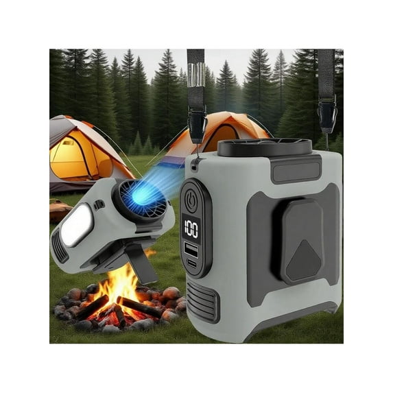 16,000 RPM Portable Waist Fan With 10000mAh Battery – Clip- Wearable ...