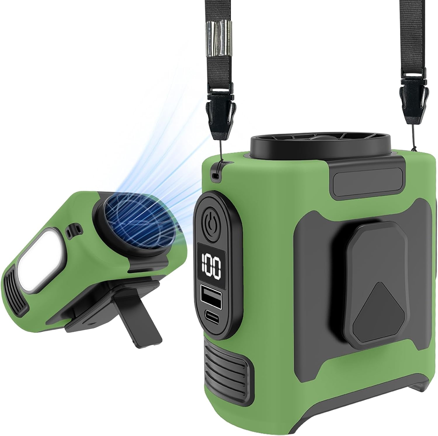 16, 000 Rpm 10000mAh Portable Waist Fan, Clamp On Wearable Belt ...