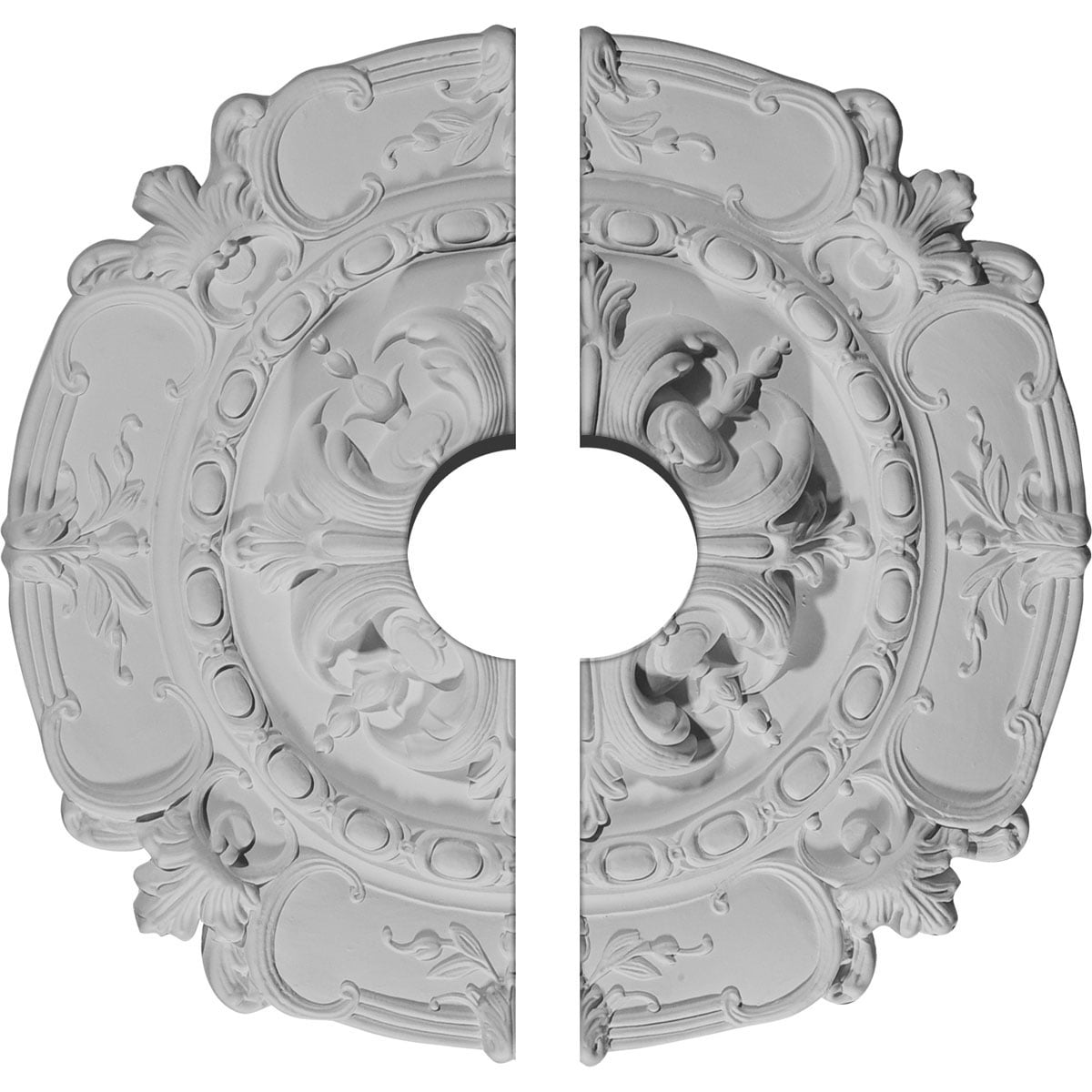 16 1 2 OD X 3 1 2 ID X 2 3 8 P Southampton Ceiling Medallion Two Piece