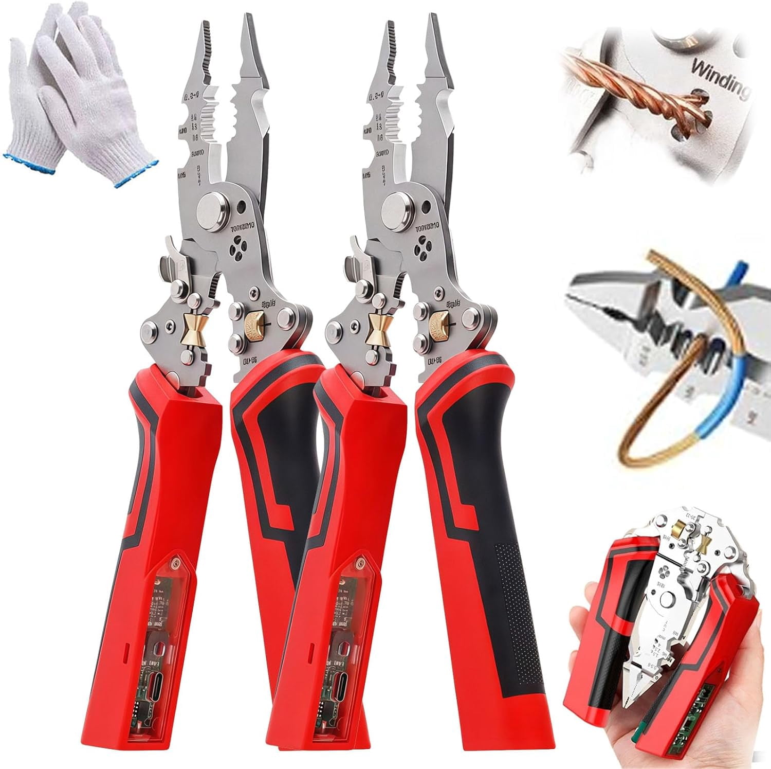 16 in 1 Wire Stripper Twister Tool for Cutting and Pulling Wires,Cable ...