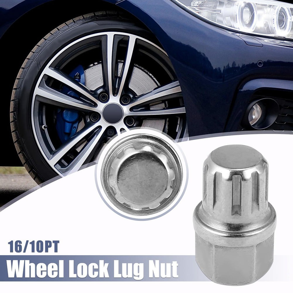16/10PT Solid Auto Anti Theft Wheel Lock Lug Nut Screw Removal Key For ...