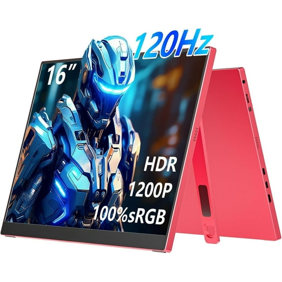 16" 1200P 120Hz Portable , sRGB Portable Gaming with Built-in Stand ...