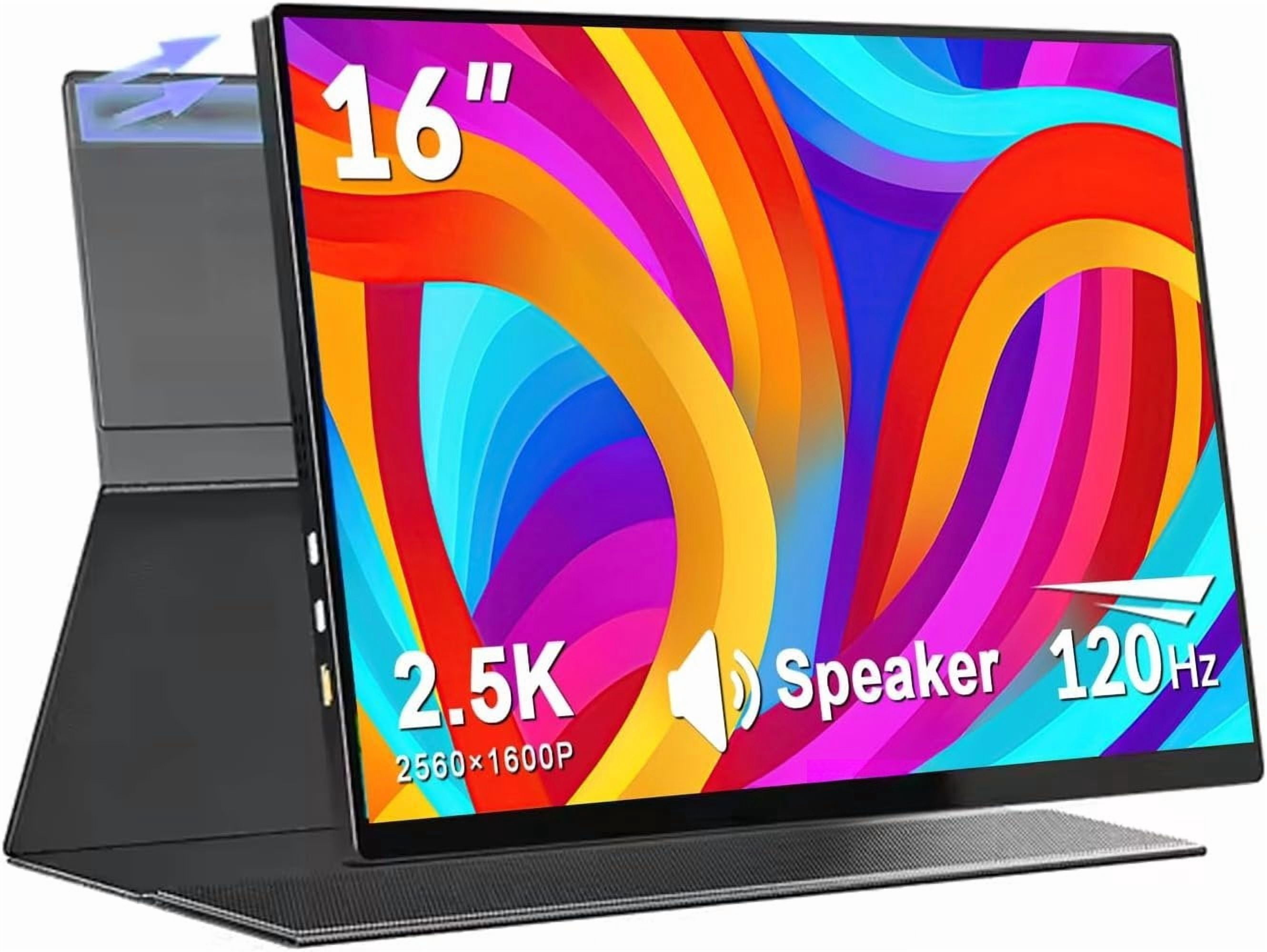 16" 120Hz Portable Gaming , 2560x1600 QHD 400 Nits IPS Screen with ...