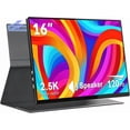 16" 120Hz Portable Gaming , 2560x1600 QHD 400 Nits IPS Screen with ...