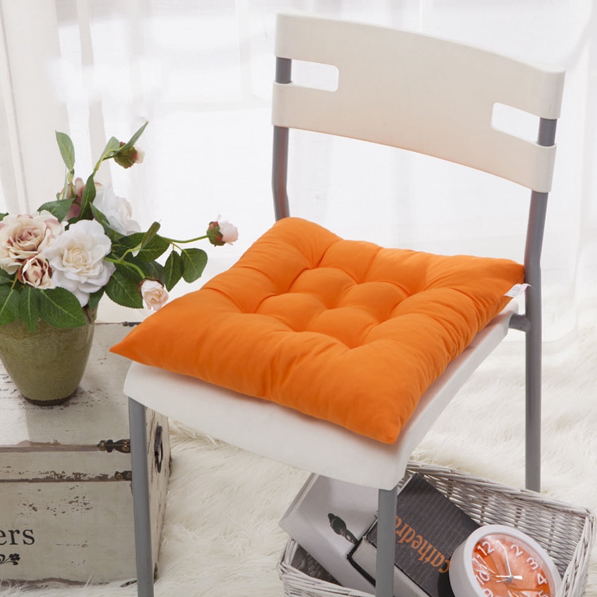 16*16*3 in 4 Colors Soft Chair Seat Pillow Cushion Pads Indoor Comfort ...