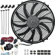 Dual 12-13 Inch 90w Electric Fans Radiator In-Hose Grounding Temp ...