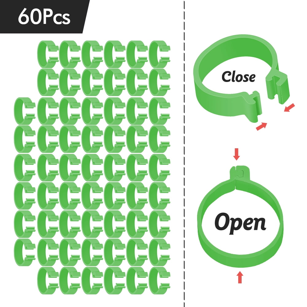 16/18/20mm 60PCS 6 Colors Chicken Duck Leg Rings Goose Animal ...