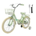 16/18 Inch Bike Kids Bicycle with Basket, Girls Bikes Ages 5-10, Kids Bicycles with Front and ...