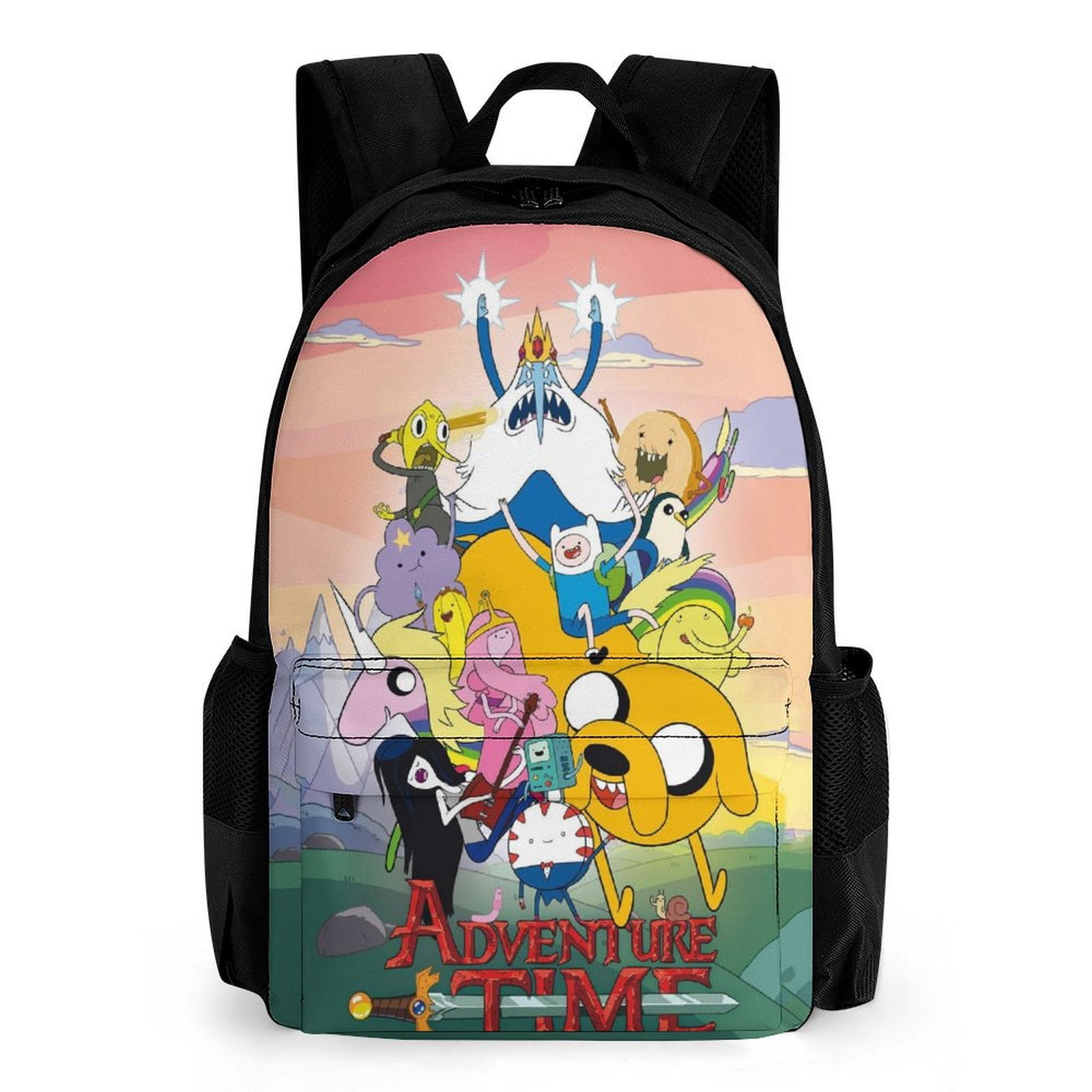16.1In Adventure Cartoon Time Backpack with Front Pocket Cartoon ...