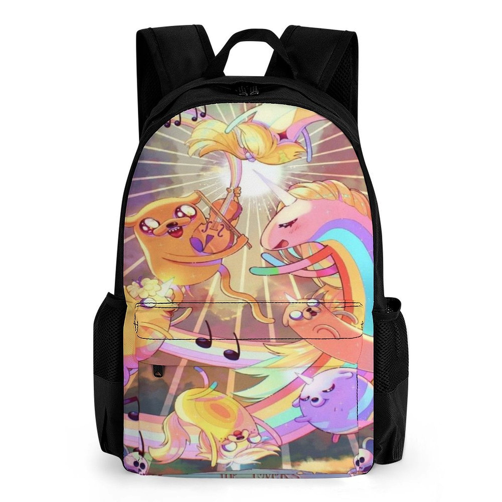 16.1In Adventure Cartoon Time Backpack with Front Pocket Cartoon ...