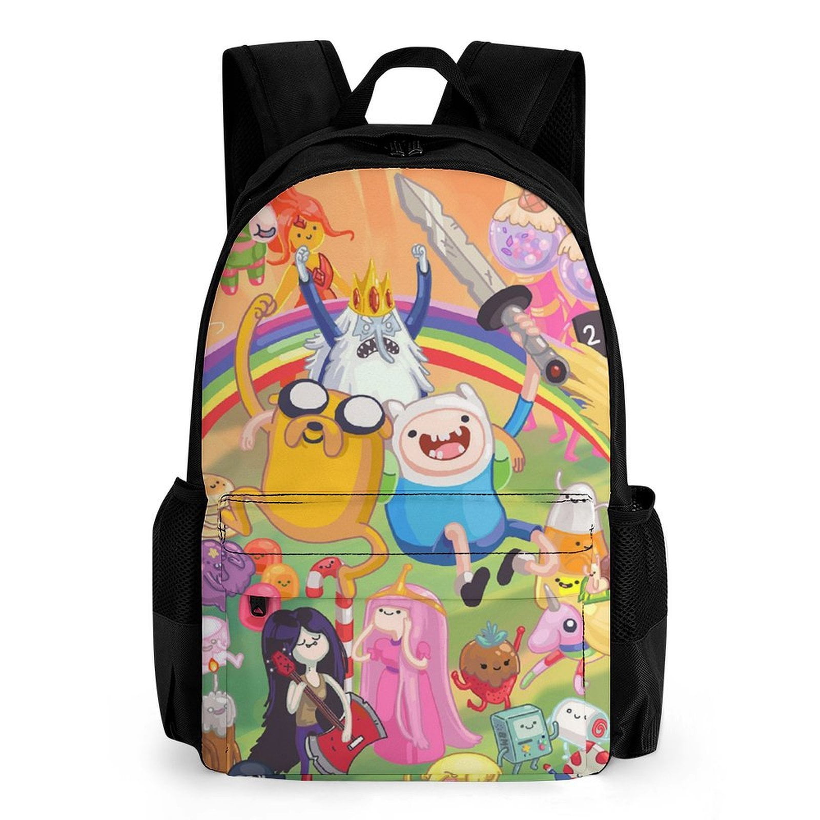 16.1In Adventure Cartoon Time Backpack with Front Pocket Cartoon ...