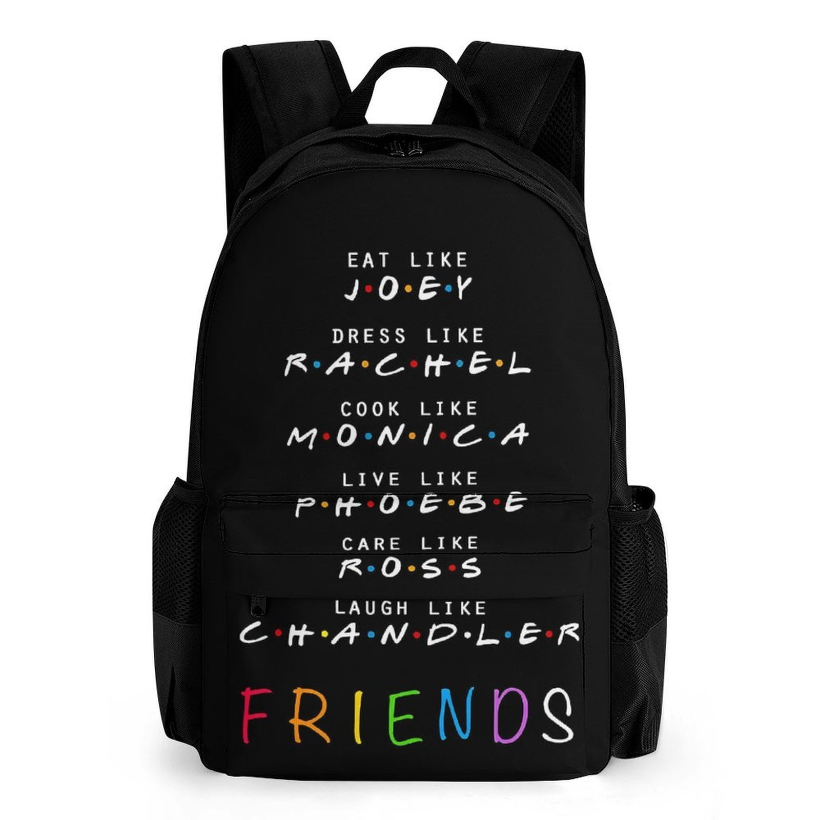 16.1In Friend TV Show Backpack with Front Pocket Cartoon Backpack ...
