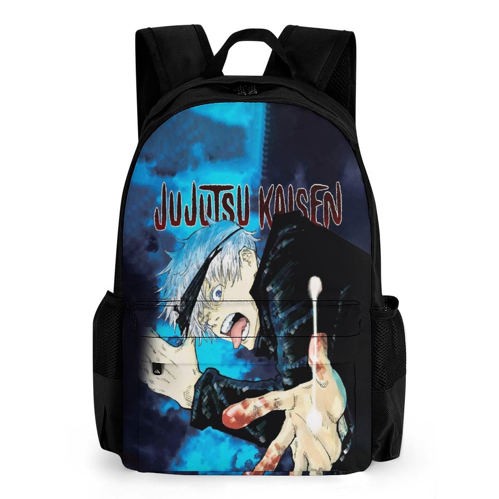 16.1In Jujutsu Anime Kaisen Backpack with Front Pocket Cartoon Backpack ...
