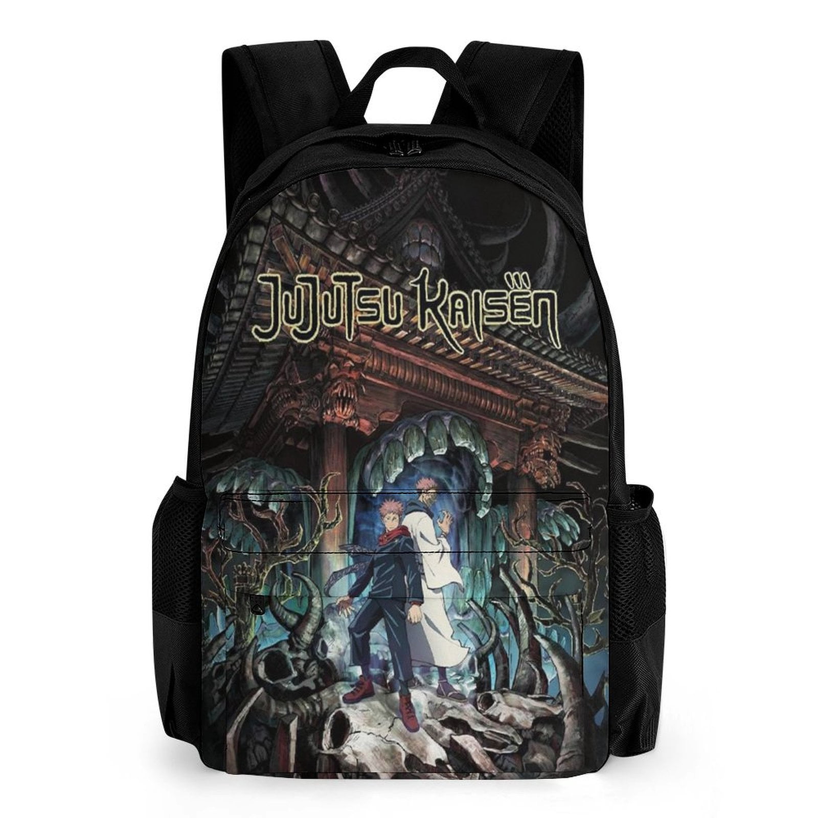 16.1In Jujutsu Kaisen Backpack with Front Pocket Cartoon Backpack ...