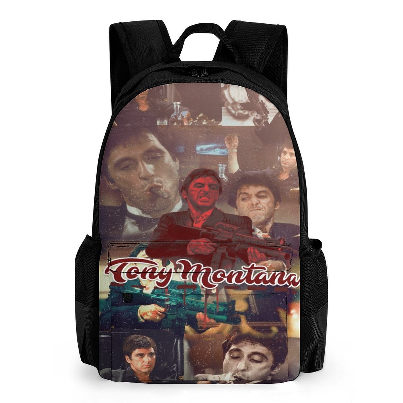 16.1In Scar-fac Backpack Computer Bag Hiking Bookpack Travel Backpack ...