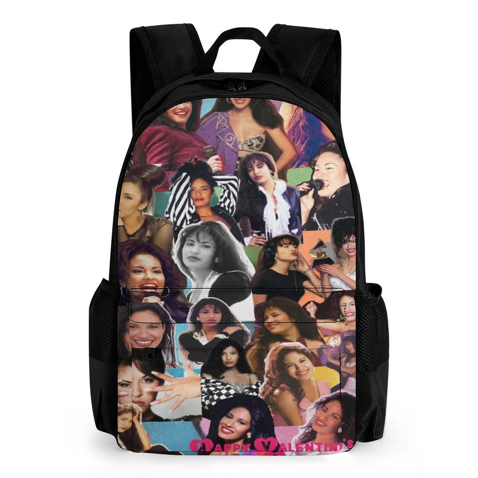 16.1In Selena Singer Quinta-Nill Backpack with Front Pocket Cartoon ...