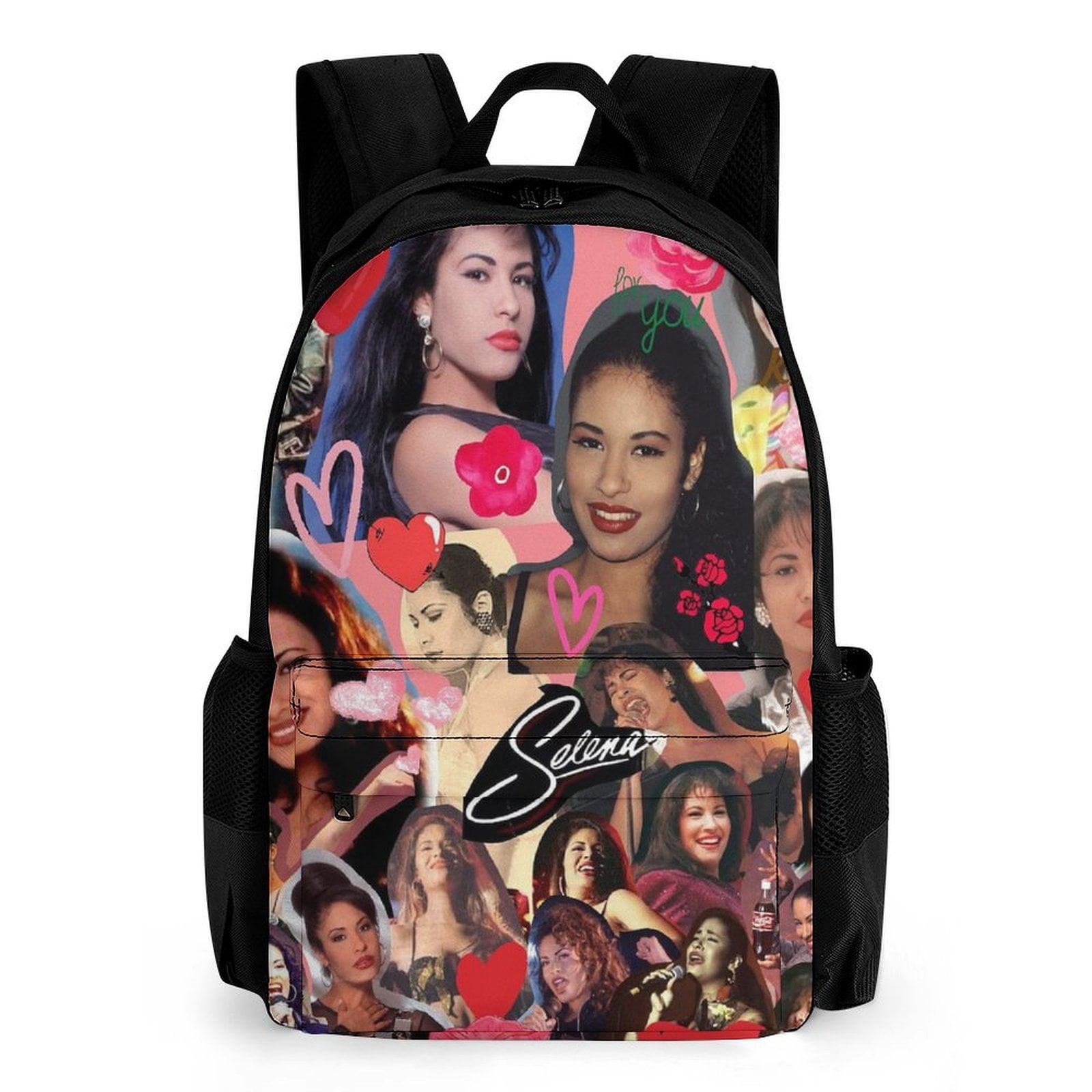 16.1In Selena Singer Quinta-Nill Backpack with Front Pocket Cartoon ...