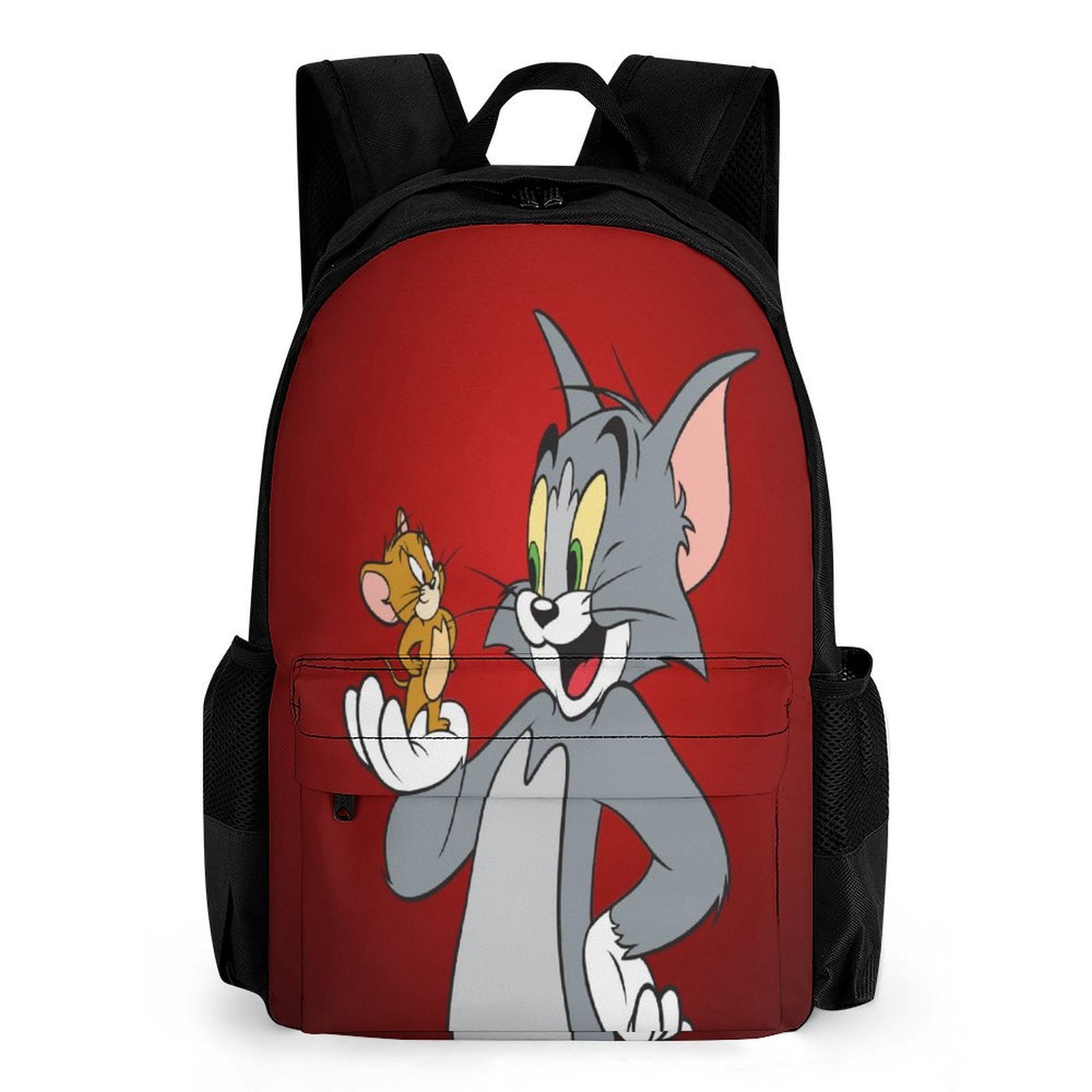 16.1In Tom Cat Jerly Backpack with Front Pocket Cartoon Backpack ...