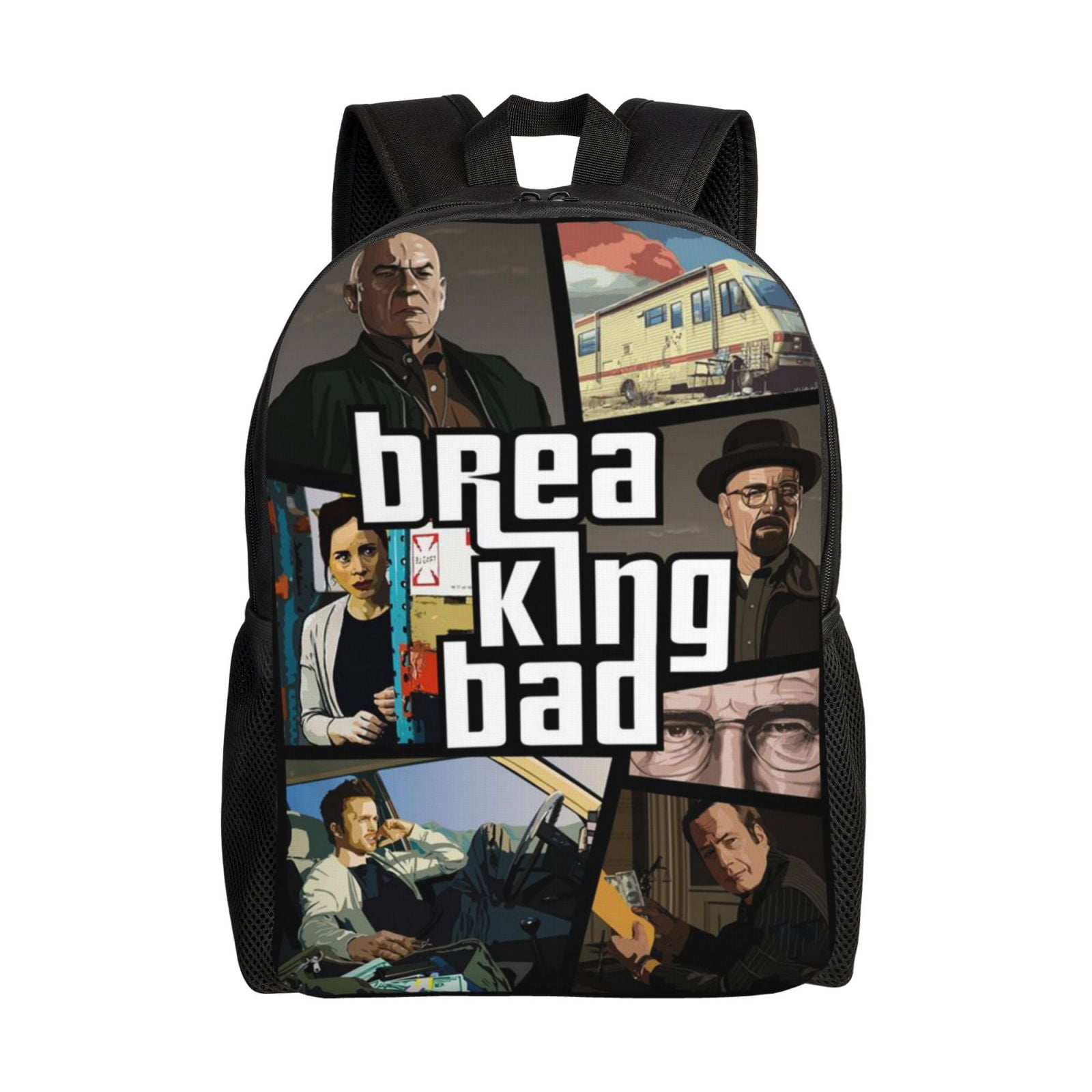 16.1In Breaking Bad Backpacs Cute Bag Anime Backpac Cartoon Bags ...