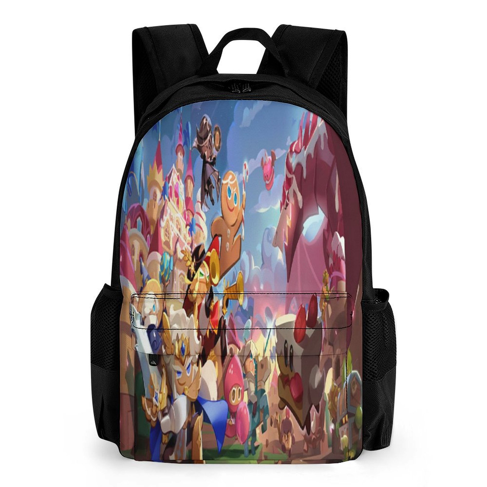 16.1in Cookie Run Kingdom Backpack with Pocket Cartoon Backpack Travel ...