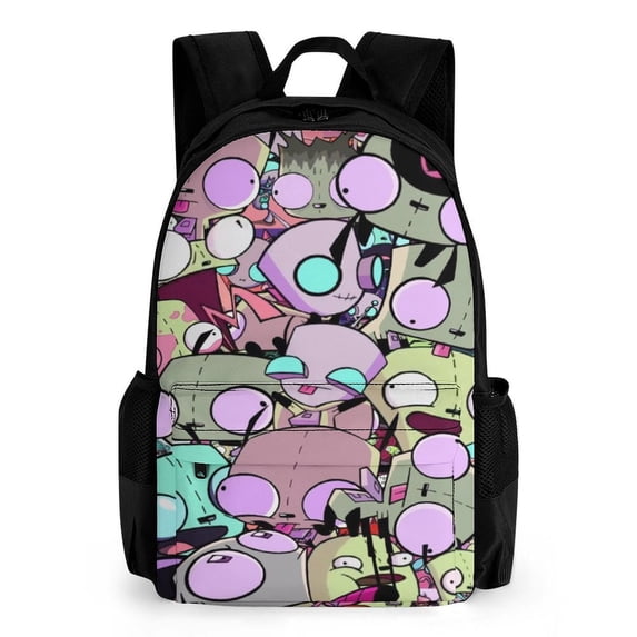 16.1in Inva-der Monster Z1m Gir Backpack with Pocket Cartoon Backpack ...