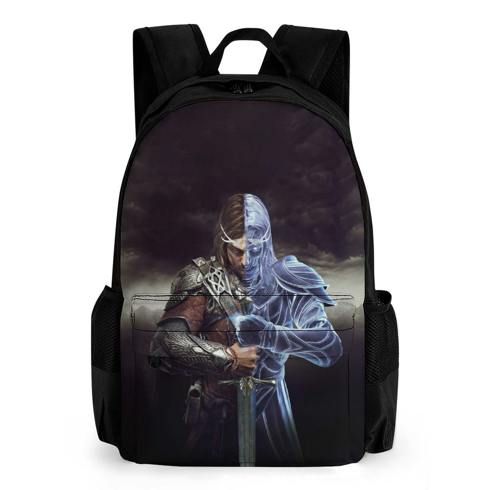 16.1in Lord of Ring Backpack with Pocket Cartoon Backpack Travel Laptop ...