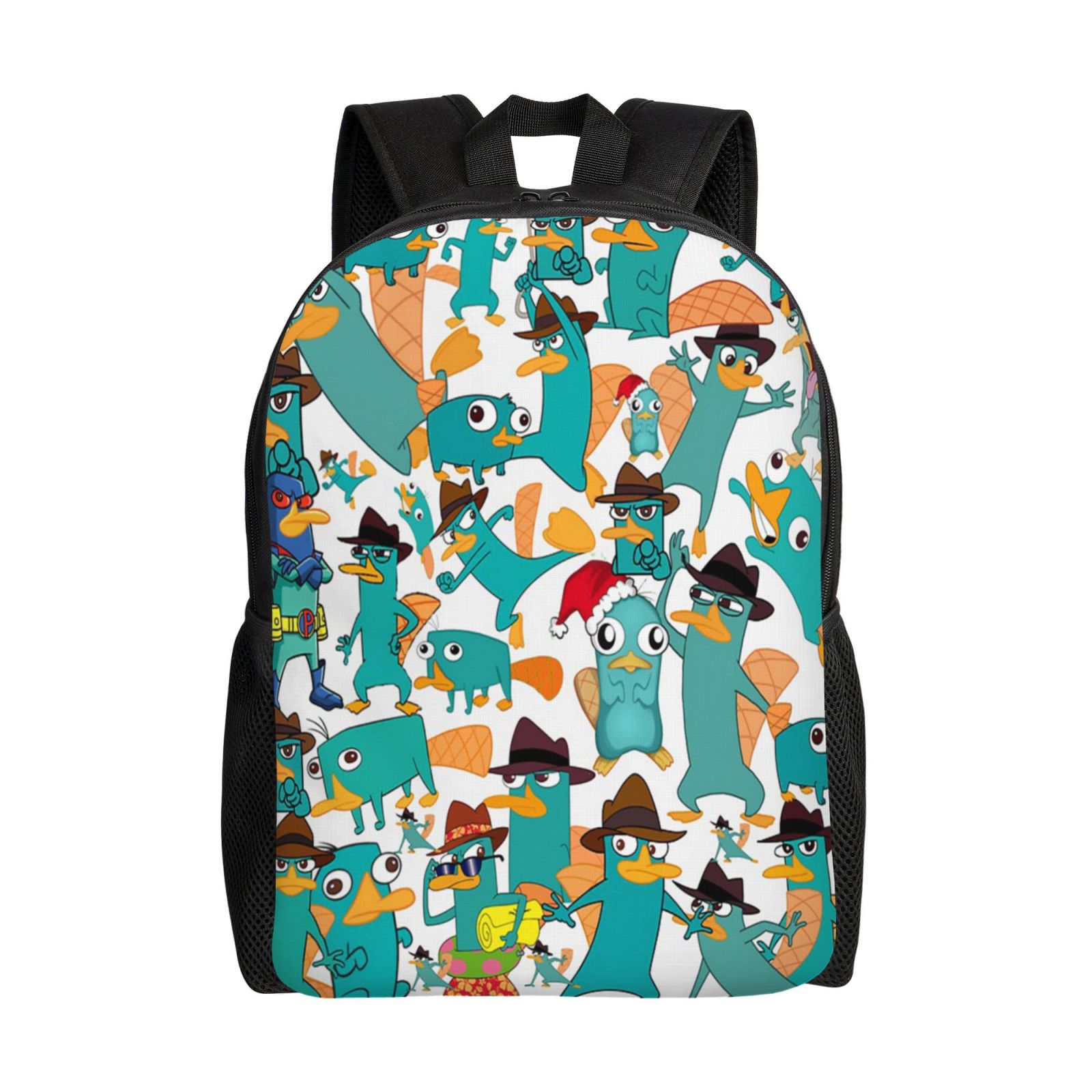 16.1in Phineas Fer Backpacks Cute Bag Anime Backpack Cartoon Bags ...