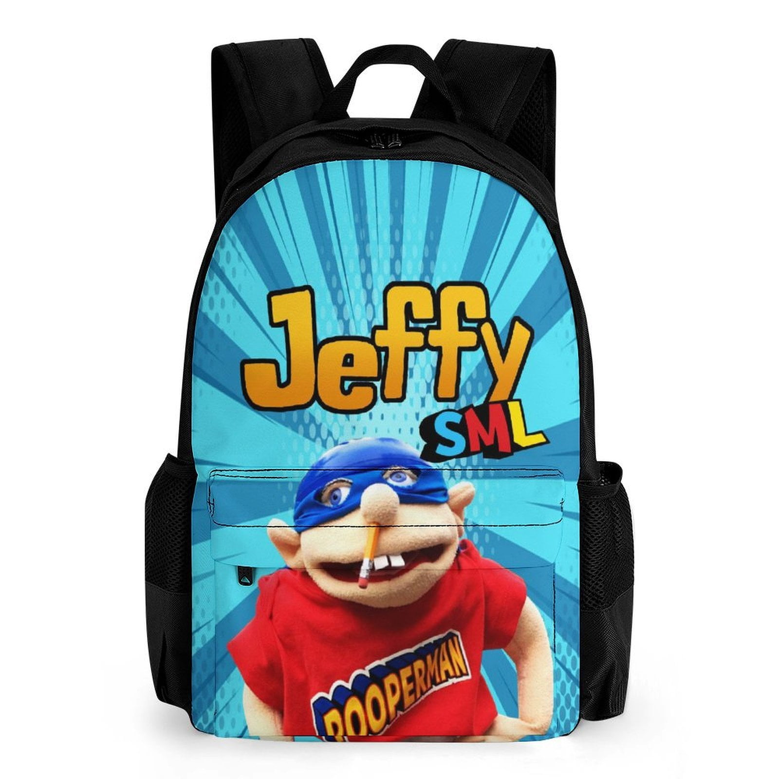 16.1in Sml Cartoon Jef-,fy Backpack with Pocket Cartoon Backpack Travel ...