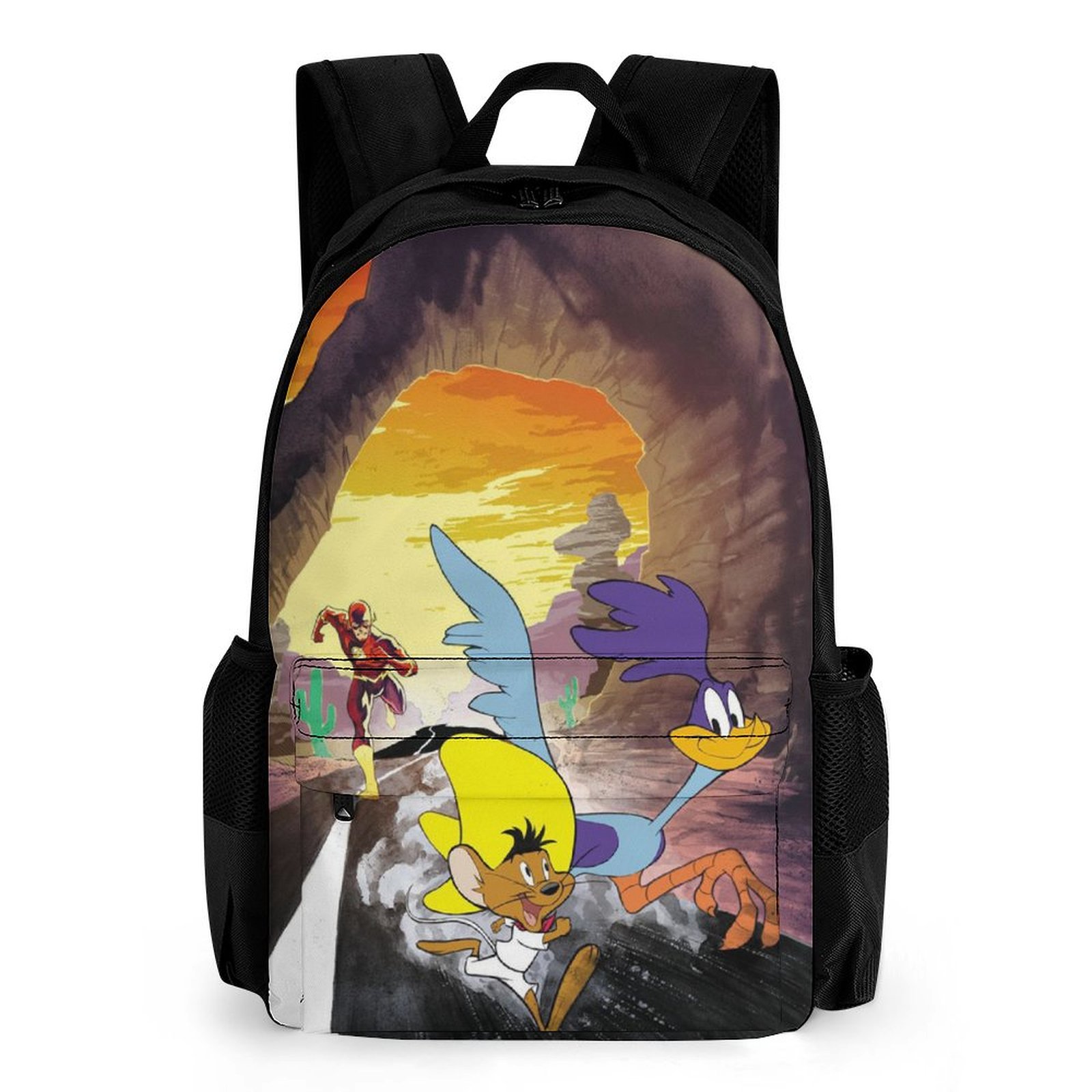 16.1in Speedy Gon-Zale Backpack with Pocket Cartoon Backpack Travel ...