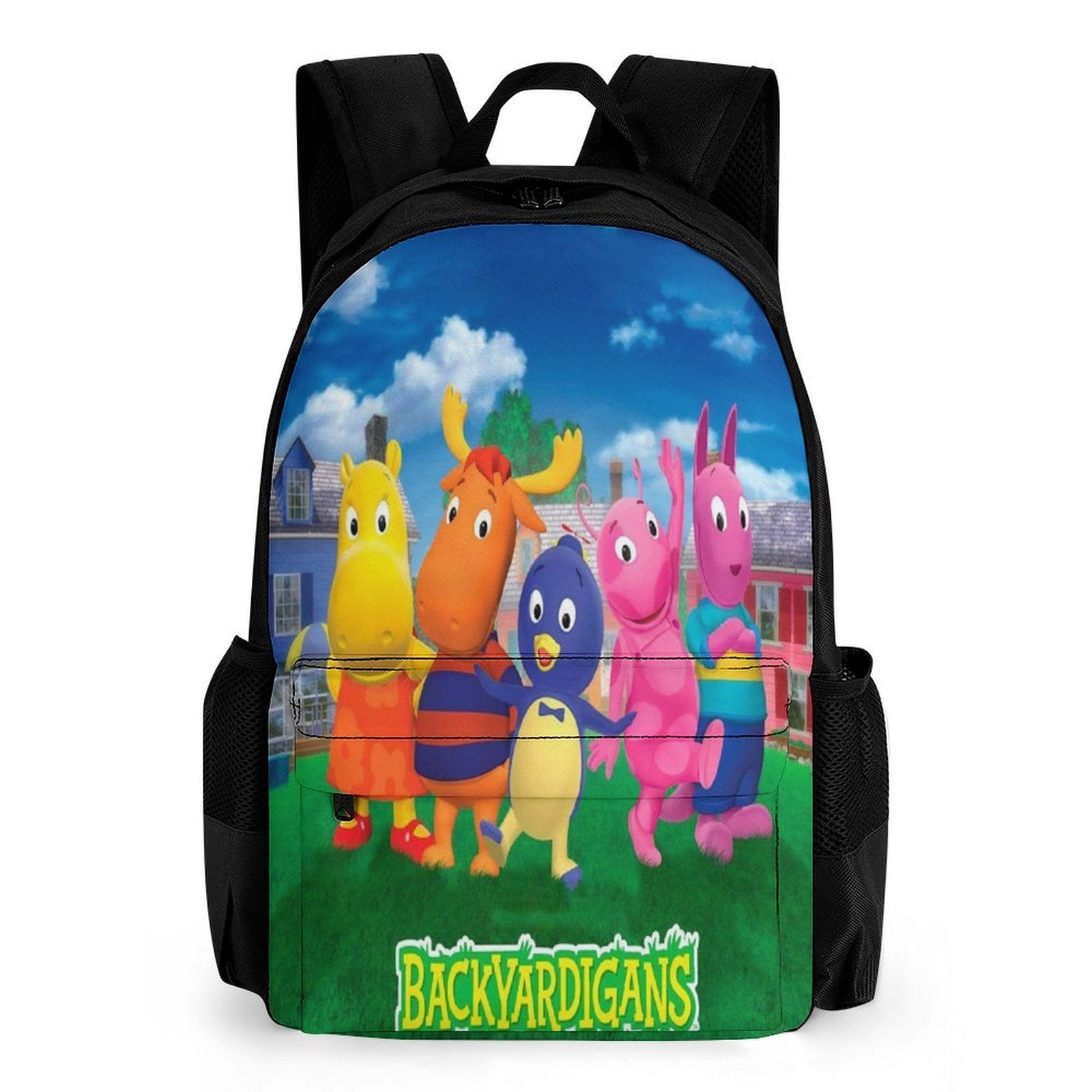 16.1in The Backyar-Diga Backpack with Pocket Cartoon Backpack Travel ...