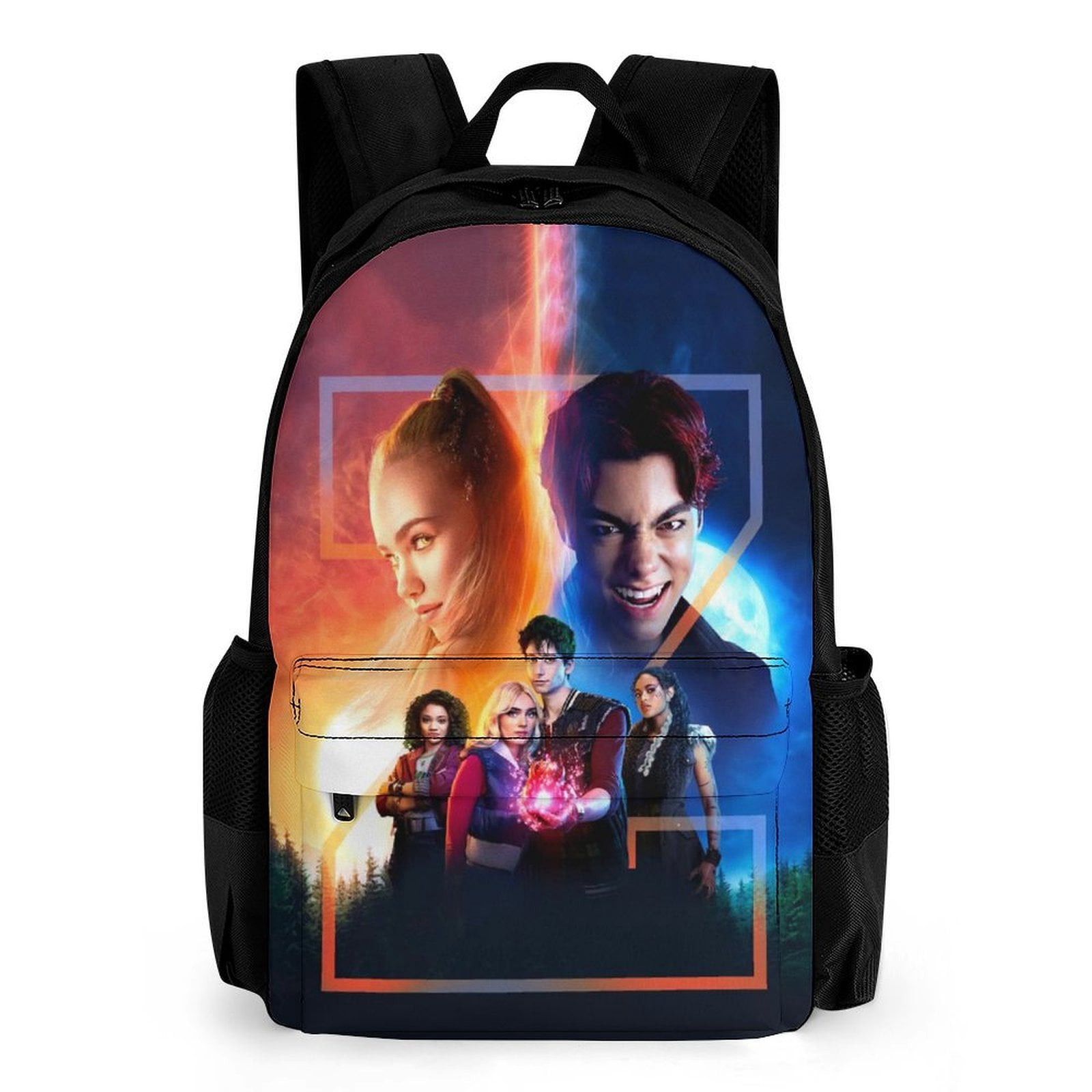 16.1in Zombie Character Backpack with Pocket Cartoon Backpack Travel ...