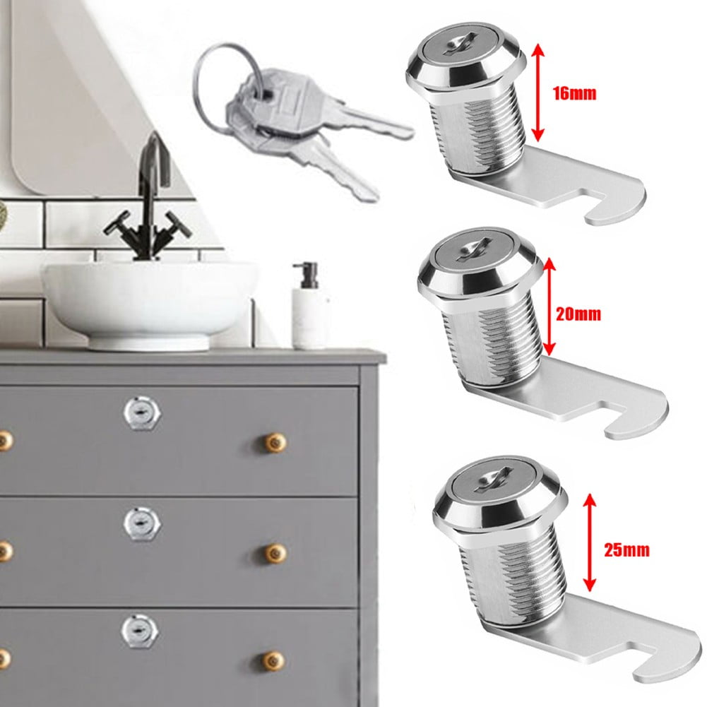 16/20/25/30Mm Cam Lock Door Barrel Drawer Cabinet Mail Box Locker ...