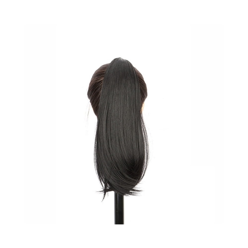 16/20 Inch Synthetic Long Straight Slightly Warped Ponytail Claw Clip ...