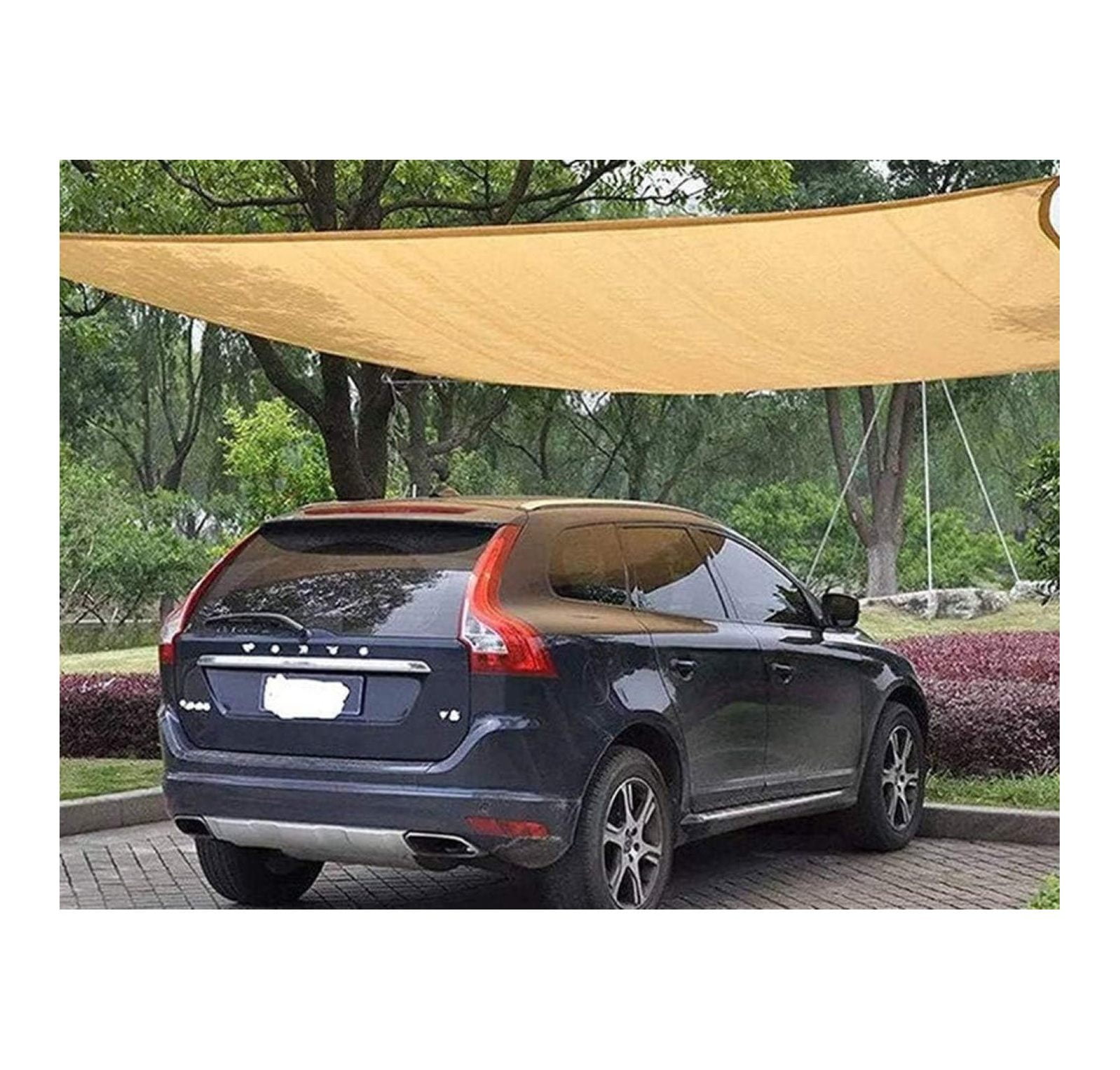 16‘×20’ Sun Shade Sail Canopy, Large Rectangle Shade Cloth Outdoor ...