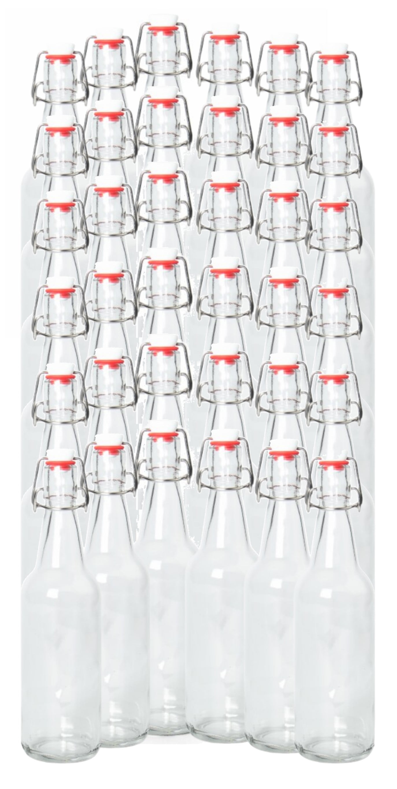 16-20oz Clear Glass Growler with Airtight Flip Top | For Liquids ...