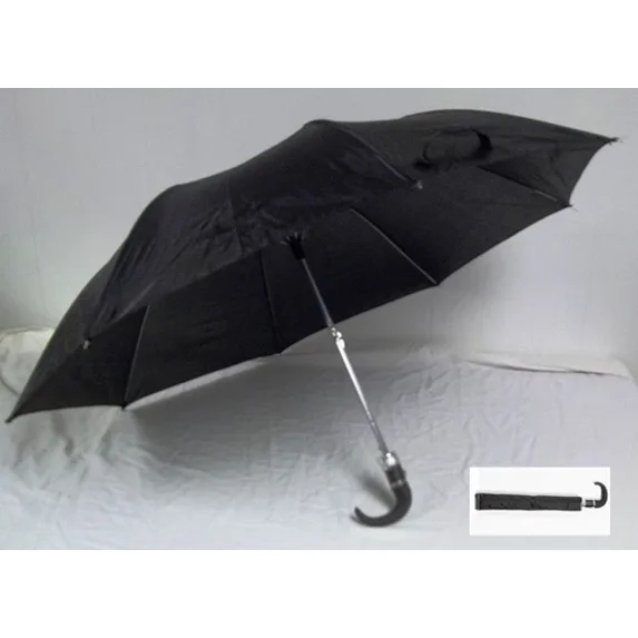 16" - 21" L 33" D Sleek Black Compact Extendable Retractable Rain ...
