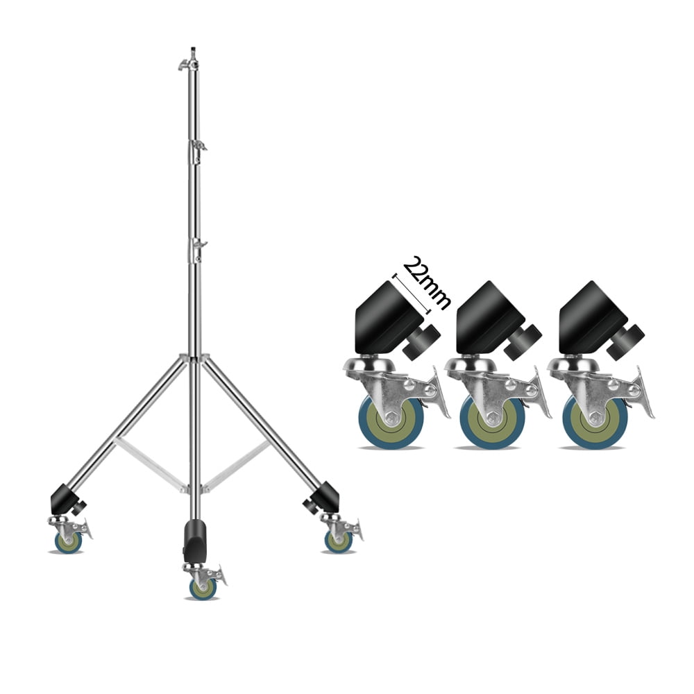 16-22mm Tripod Wheels Universal Professional 3 Multi-function Support ...