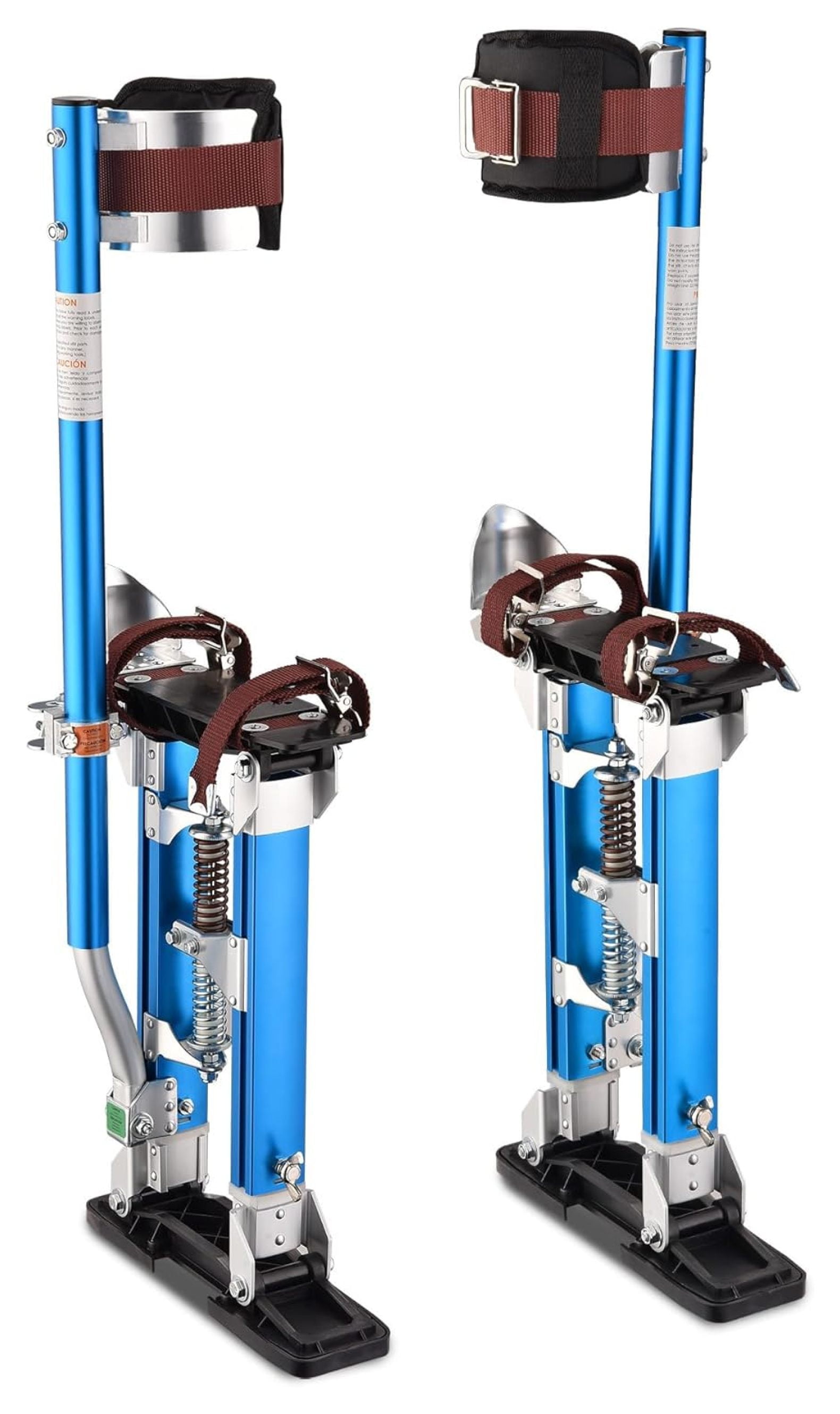 16"-24" Drywall Stilts Adjustable Aluminum Tool Work with Leg Pad ...
