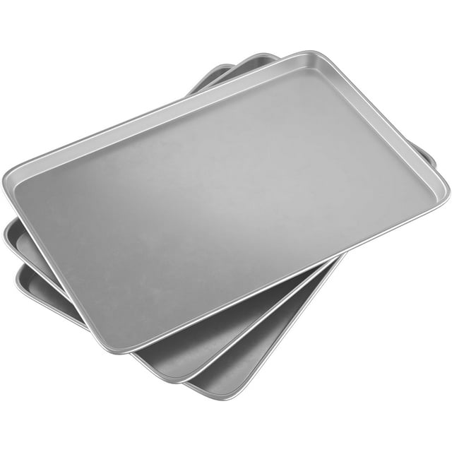 16× 24 Inch Cookie Sheet Pans Set of 3-Baking Tray Jelly Roll Pan Set ...