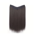 16-24" Long Straight Hair Extensions One Piece V-Shaped Clip In Hair ...