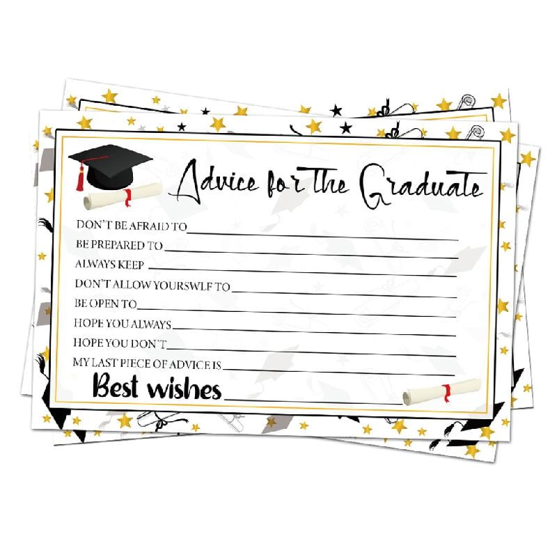 16/24Pcs Graduation Advice Card 6x4Inch Advice to the Graduate Card ...