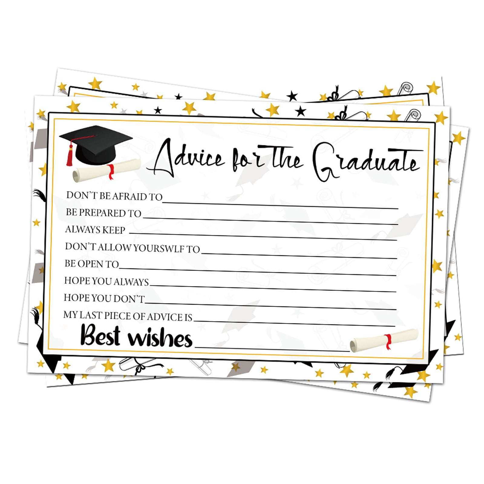16/24Pcs Graduation Advice Card 6x4Inch Advice to the Graduate Card ...
