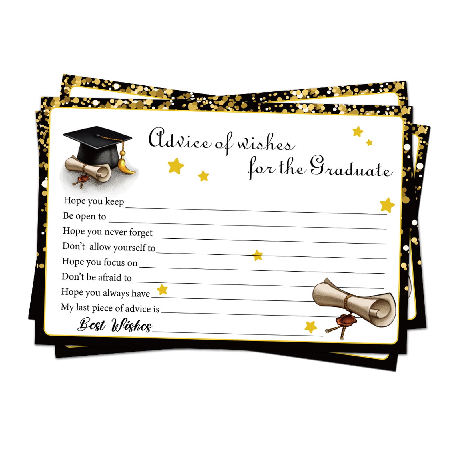 16/24Pcs Graduation Advice Card 6x4Inch Advice to the Graduate Card ...