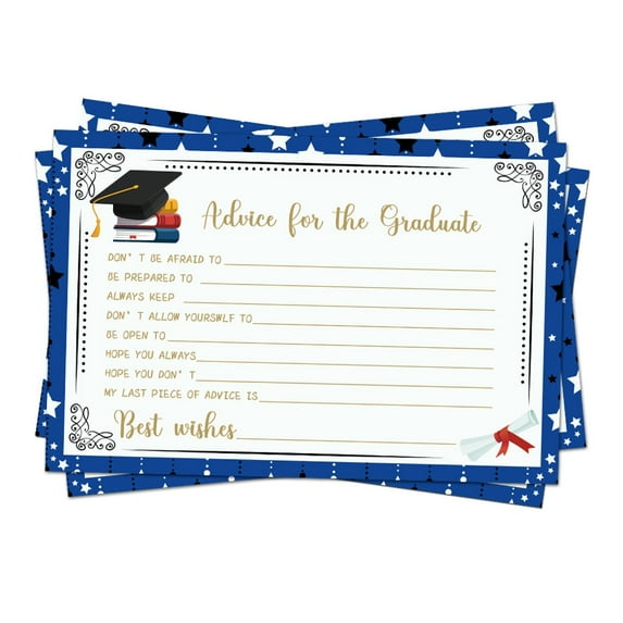 16/24Pcs Graduation Advice Cards 6x4Inch Well Wishes Card Graduation ...