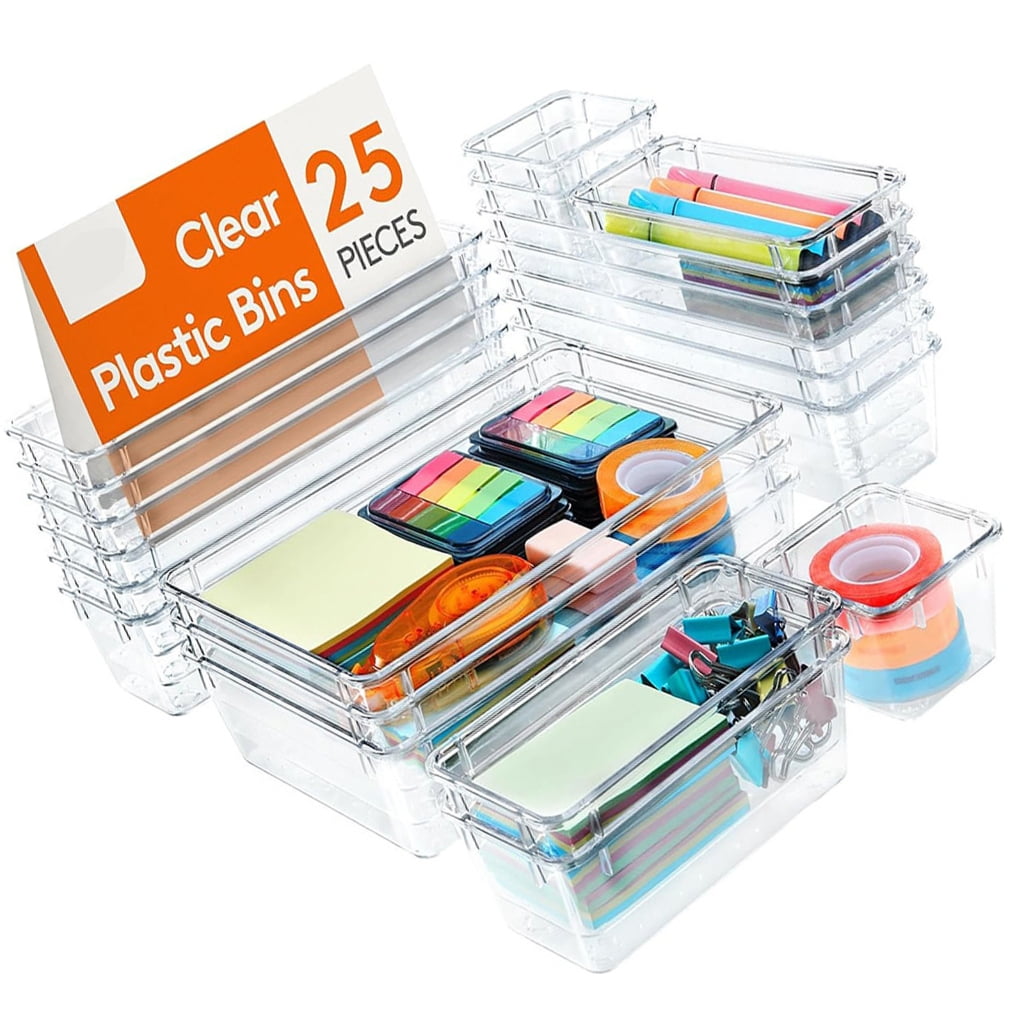 16/25 Pcs Dressing Table Organiser Drawer Divider Make Up Organiser ...