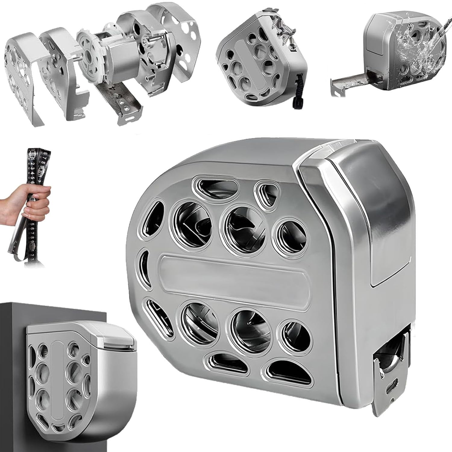 16/25ft Stainless Steel Measuring Tape,Magnetic Waterproof Telescopic ...