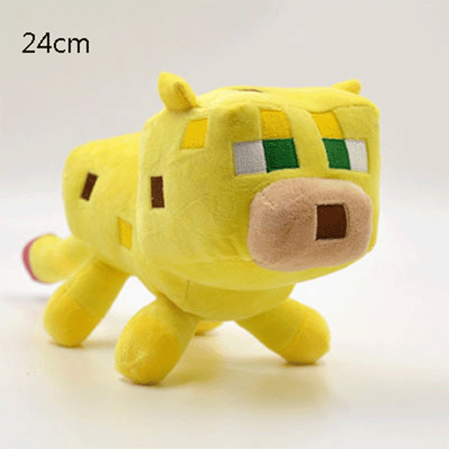 16-26cm Mc axolotl Baby Pig Enderman Ocelot Plush Toys Cute Soft ...