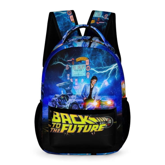 16.2In Back T0 Movie Future Backpack with Front Pocket Cartoon ...