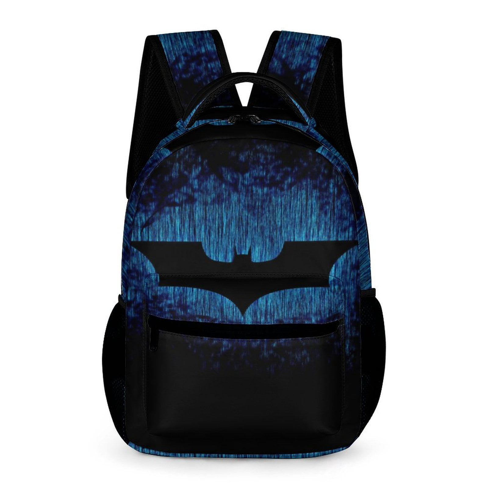 16.2In Bat-,Menn Backpack with Front Pocket Cartoon Backpacks Travel ...