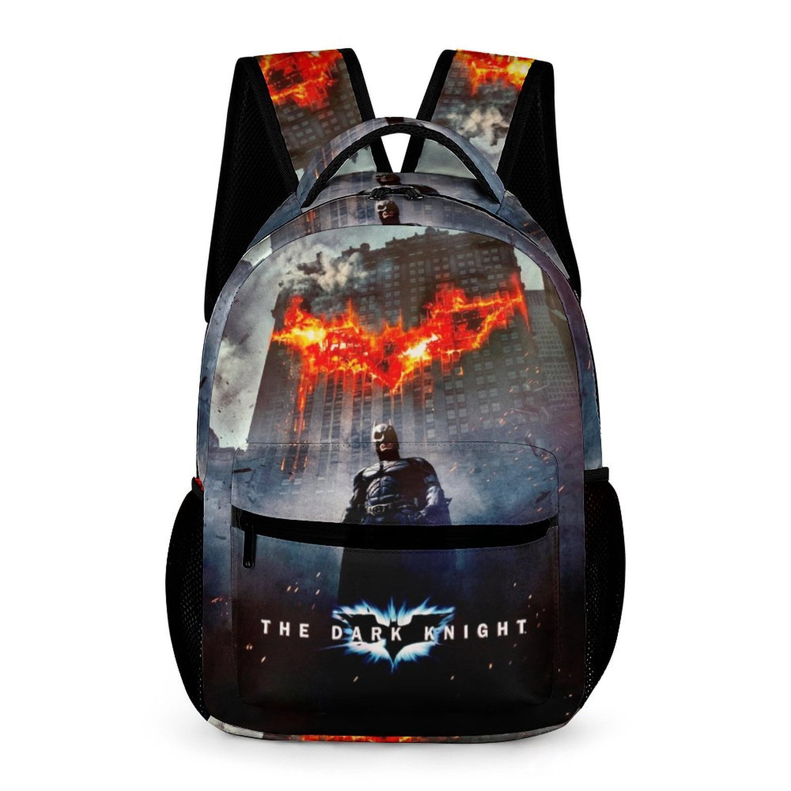 16.2In Bat-,Menn Backpack with Front Pocket Cartoon Backpacks Travel ...